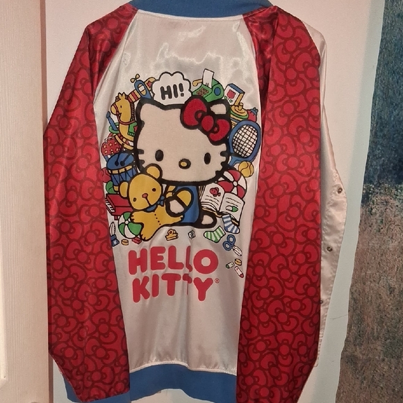 Hello Kitty | Jackets & Coats | Hello Kitty Red And Blue Varsity Jacket ...